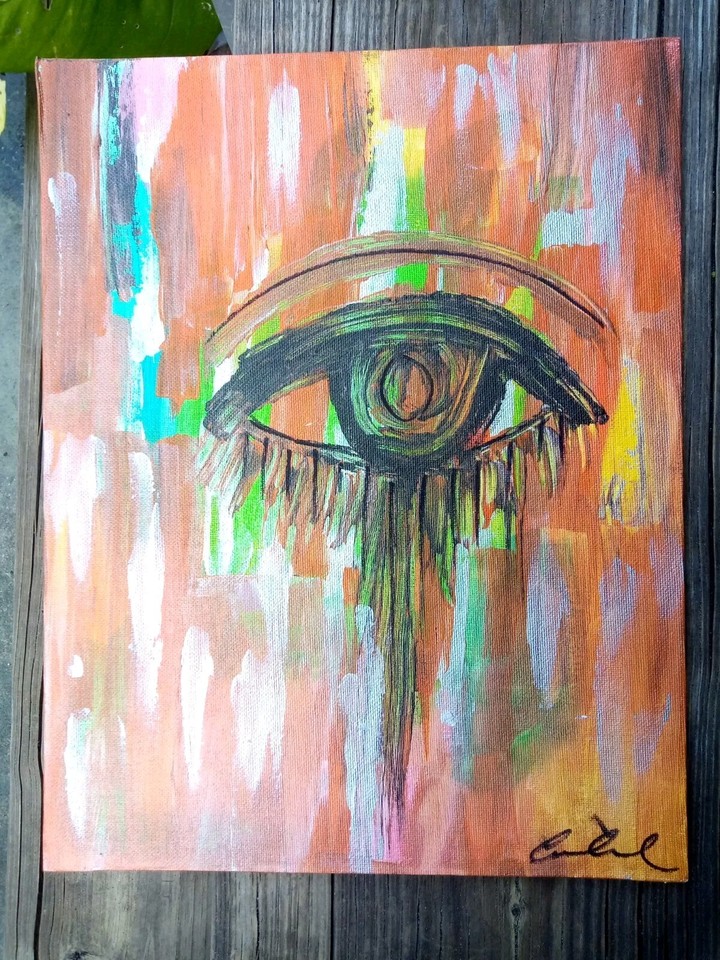 Modern Contemporary Art Painting - Eye - Signed By Artist | eBay