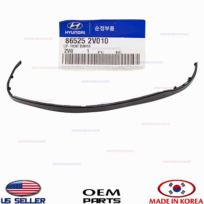 Genuine Front Bumper Lower Spoiler Chin Lip OEM Hyundai Veloster Base ...
