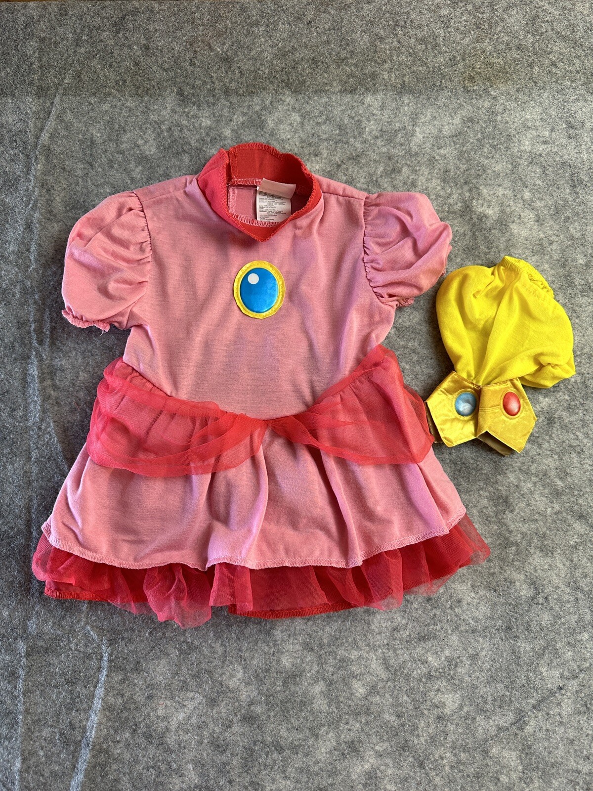 Super Mario Bros Posh Princess Pink Dress Tutu Baby H… - Gem