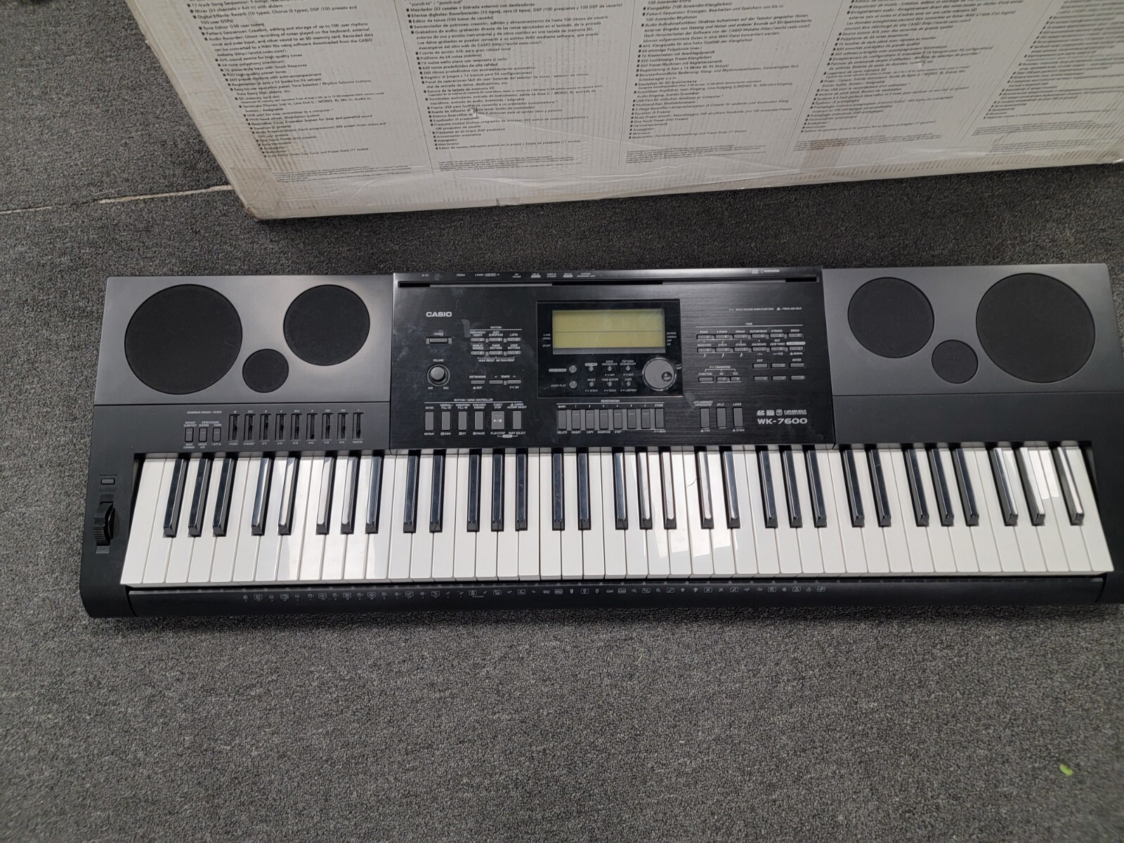 Casio WK-7600 76-Key Workstation Keyboard 79767314149 | eBay