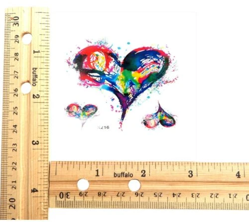 Ink Splatter Heart Tattoo