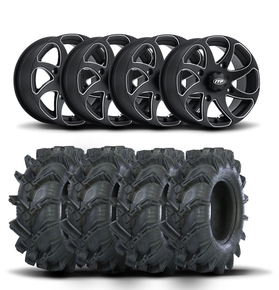 ITP Twister 14" Black Wheels And Cryptid Tires [30x9-14] | eBay