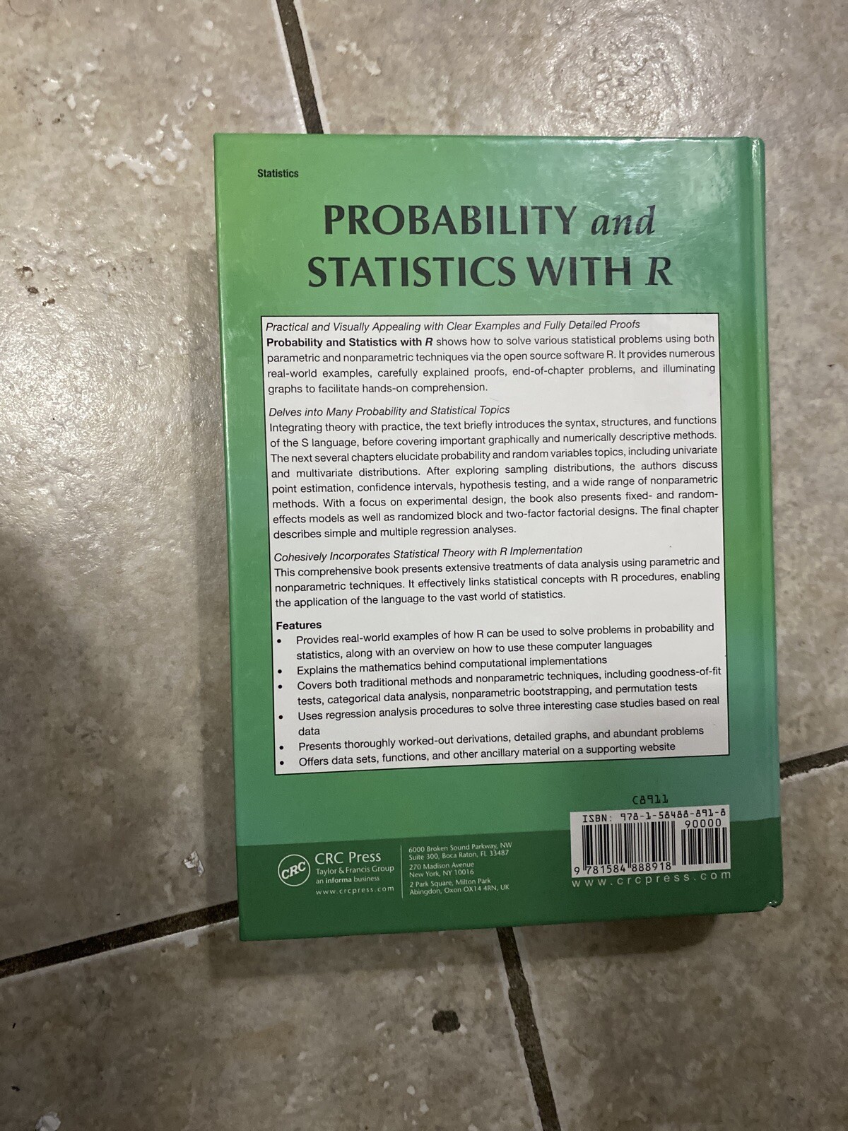 Probability and Statistics with R by Alan Arnholt, Alan T. Arnholt ...