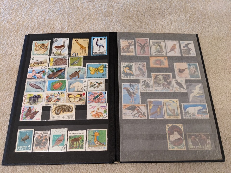 A4 stamps collector album with stamps on 12x2 pages | eBay UK