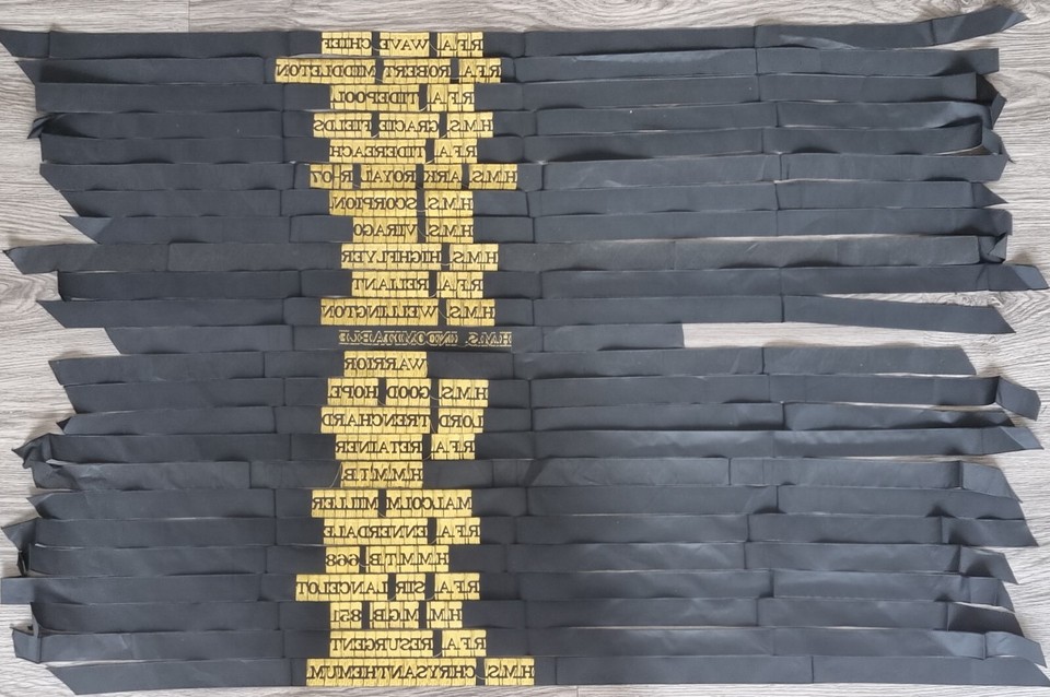 Modern Weave Royal Navy/Naval Cap Tallies - Assorted Lot Cap Tally ...