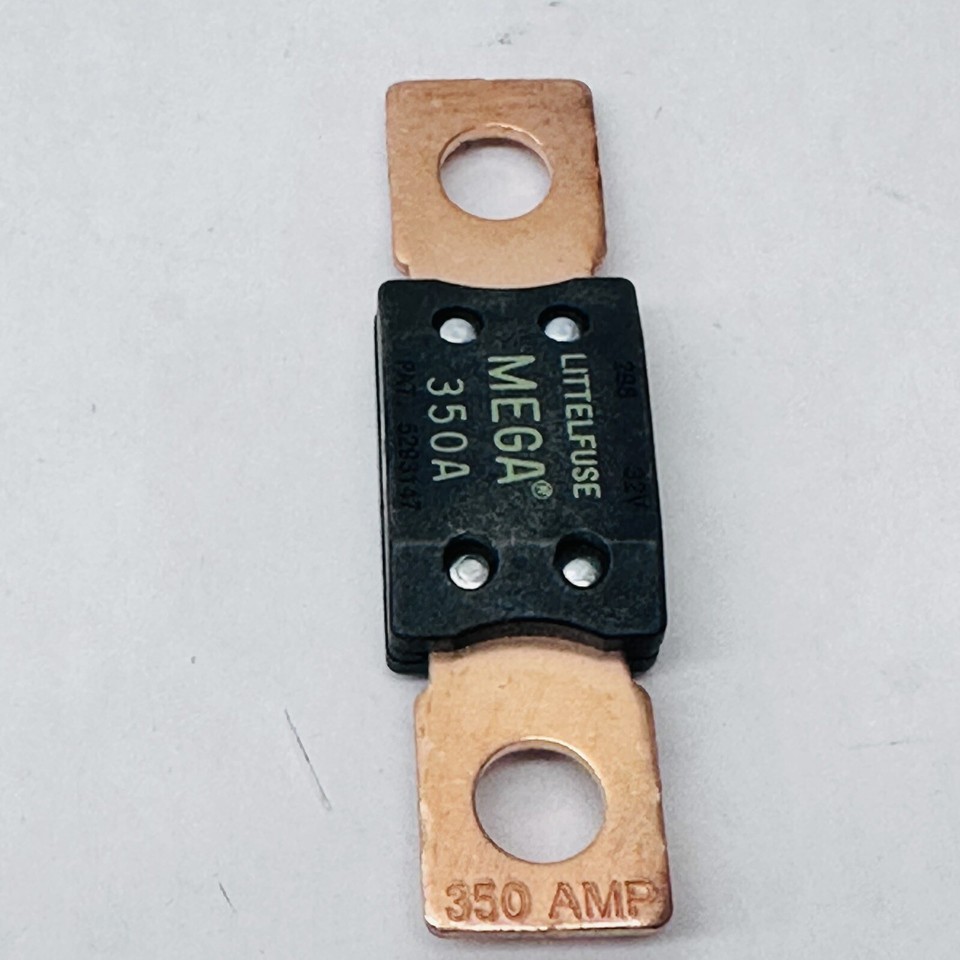 (LOT OF 2) LITTELFUSE MEGA 350A BOLT-DOWN FUSE TIME DELAY 32V PAT ...