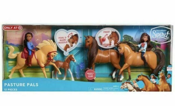 Just Play DreamWorks Spirit Riding Free Pasture Pals Set , 12 Piece ...