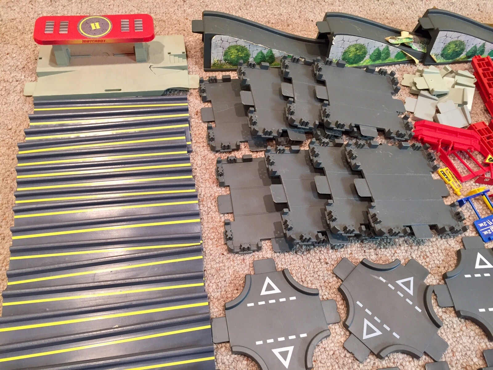 Matchbox Motorcity Set Lot Track Diecast Car Playset Roadway 1978 1979 ...