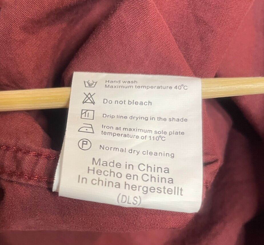 Coofandy XL Men's Shirt Wine Red Short Sleeve Pocket Cotton Blend ...