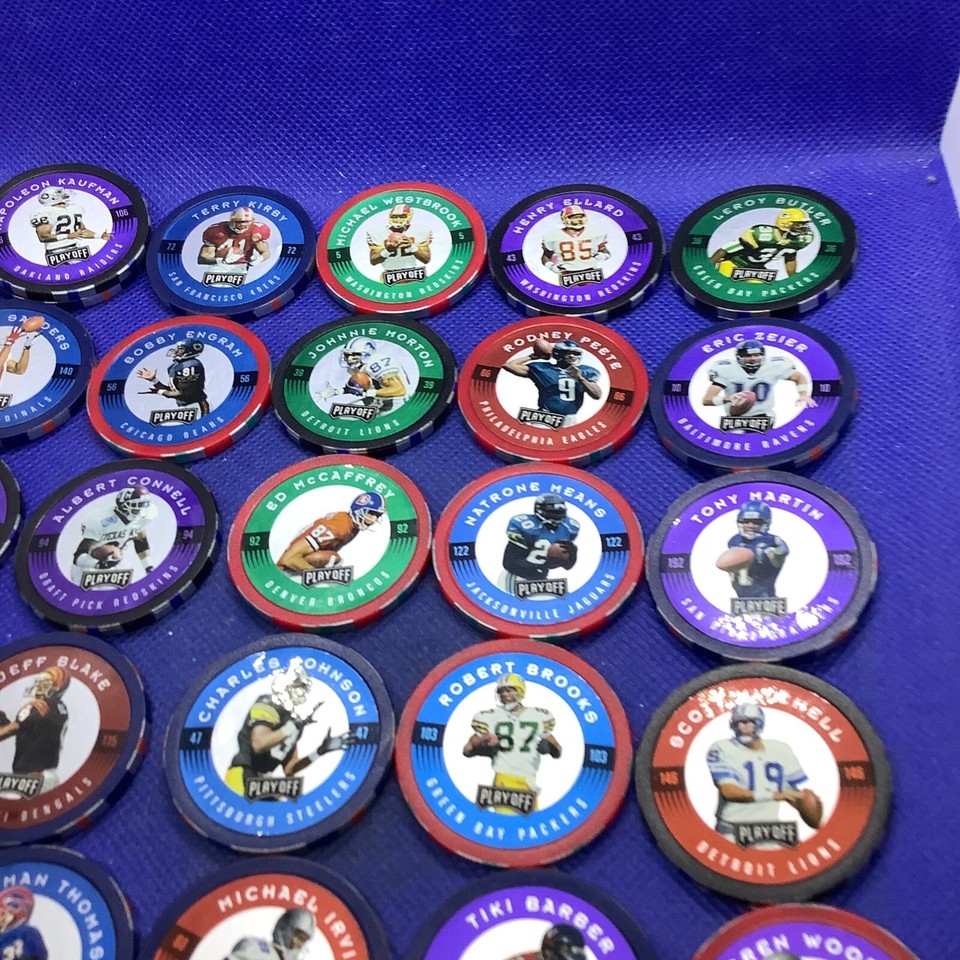 Lot Of 37 NFL Chip Shot 1997 Poker Chips | eBay