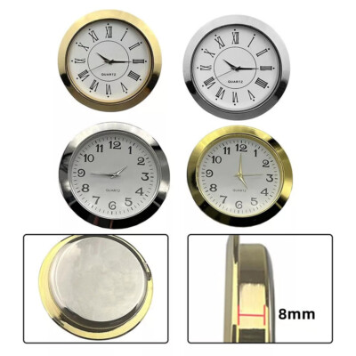 Classic Round Clock Insert Easy to Read Clock Face DIY Replacement for ...