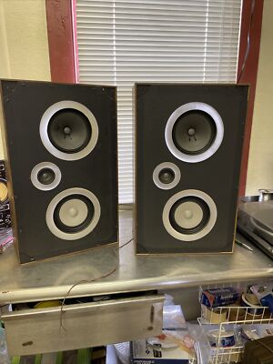 Vintage Set of (2) Panasonic Thrusters SB-250 Speakers Tested Mid ...