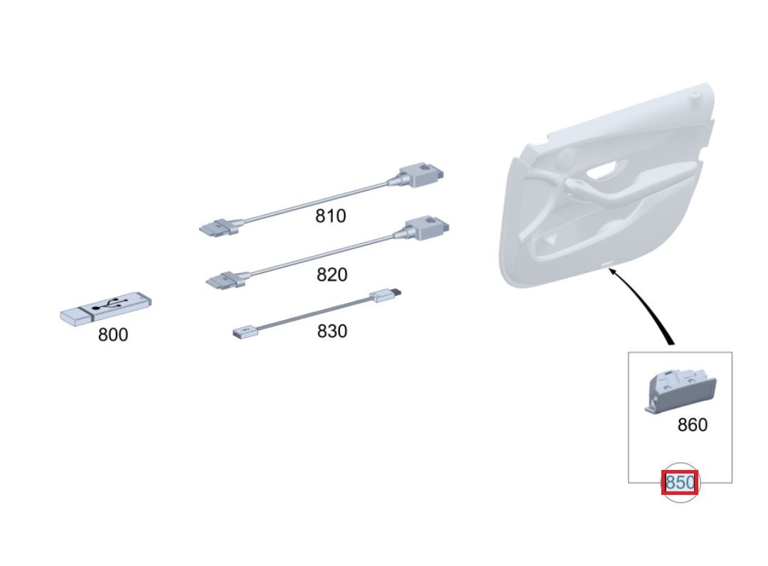 Mercedes-Benz W206 W214 X294 X296 W222 Genuine Star Pattern LED Door ...