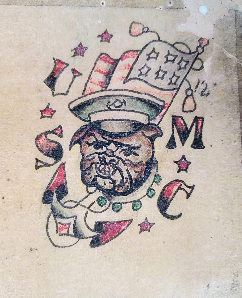 Usmc Devil Dog Drawing