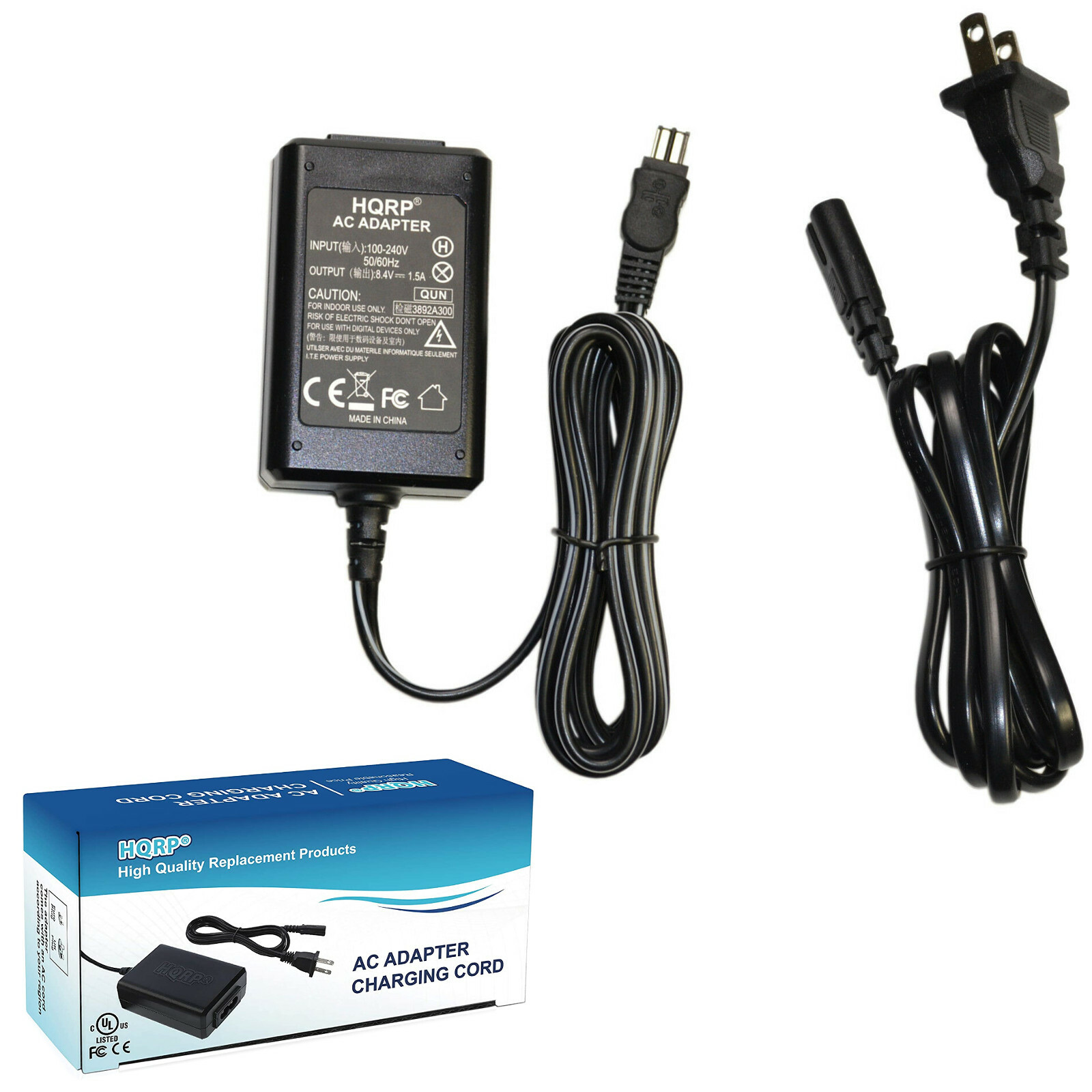 HQRP AC Adapter for Sony CCD-TRV37, CCD-TRV37E, CCD-TRV43, CCD-TRV46 ...