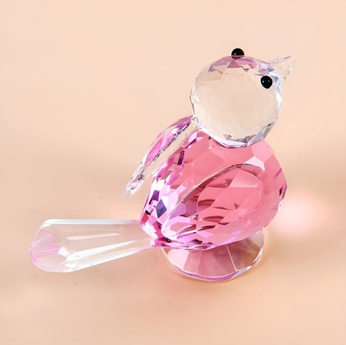 Glass Bird Figurine Ornament Decoration Mini Statue Sculpture Crystal ...