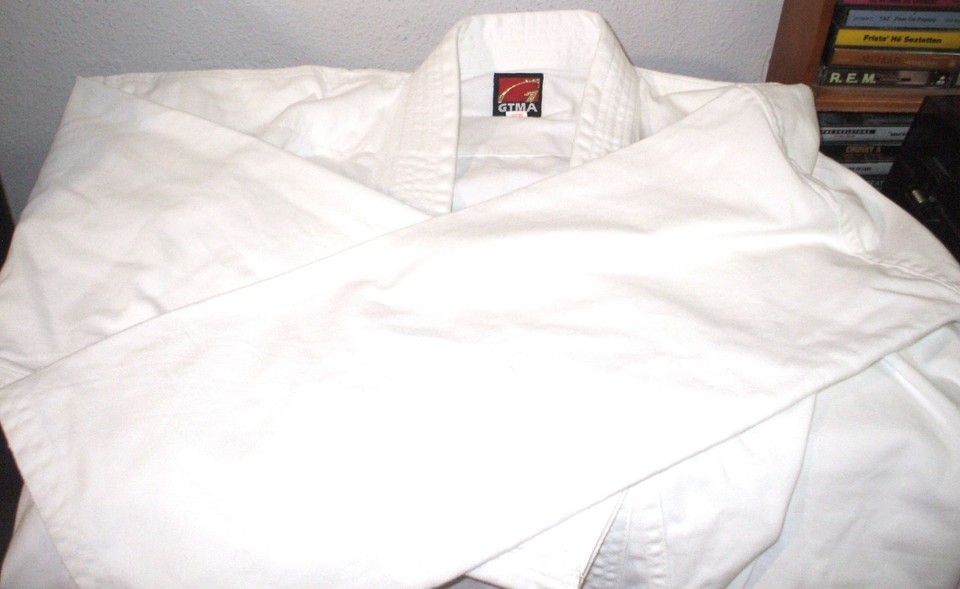 NEW GTMA Youth White Martial Arts Karate Robe TOP ONLY 100% Cotton 4/ ...