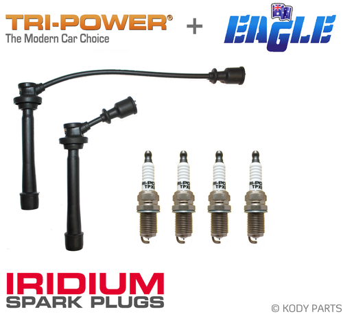 IGNITION LEADS & IRIDIUM PLUGS - for Suzuki Jimny 1.3L M13AA SN413 2005 ...