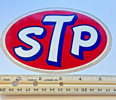 STP Sticker, Vintage, Great for The STP Collector, Oval 5-3/4" x 3-3/4 ...