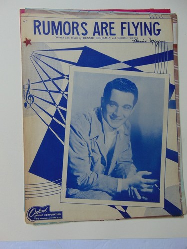 RUMORS ARE FLYING, 1946, vintage sheet music | eBay