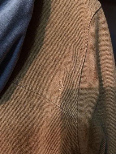 Volcom Snowboard Jacket Men's M Brown Removable Hood 4 Pockets Casual ...