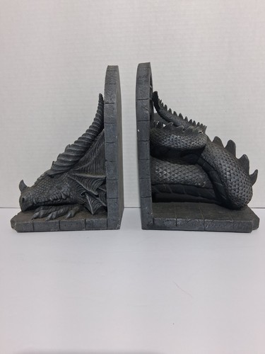 Dragons Meideval Gothic Bookends Heavy Resin Majestical | eBay