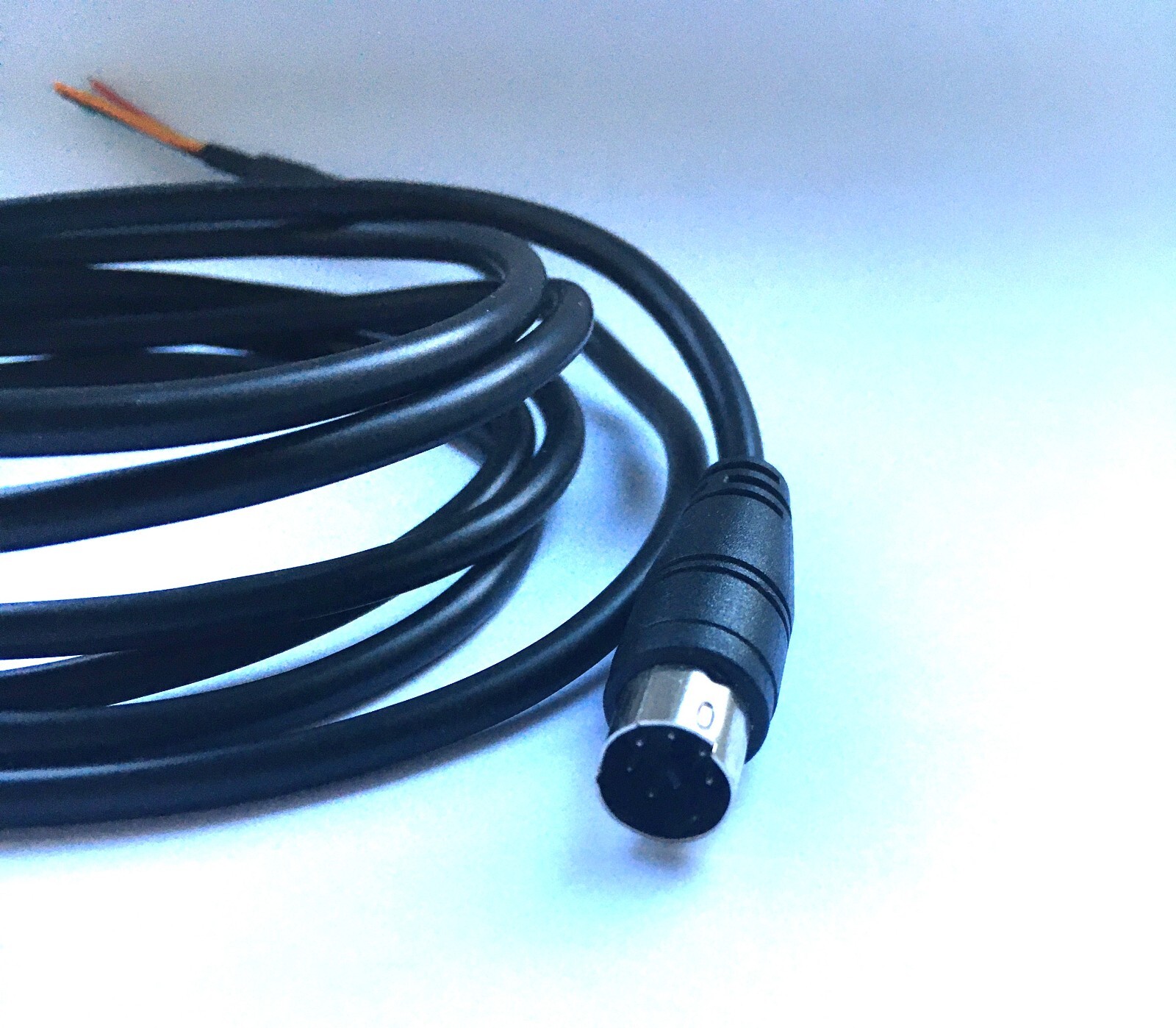 6 Pin Mini DIN Plug Breakout Cable Yaesu Kenwood Icom 1.8m long same as ...