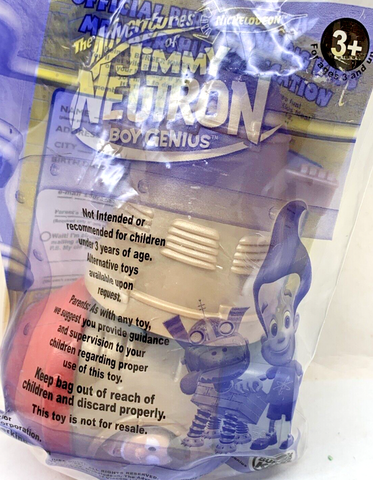 2002 Burger King Kids Meal Toy - Jimmy Neutron - Libby & Sheen's Sonic ...