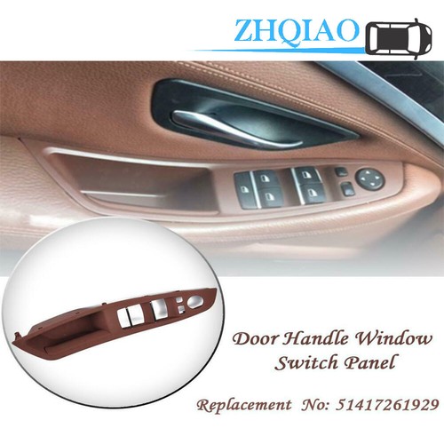 51417261929 Front Left Door Handle Grip Switch Red brown Fit BMW 5 ...