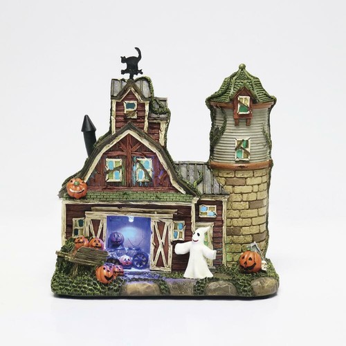 Pumpkin Hollow ~ Halloween Barn Lighted Village Building | eBay