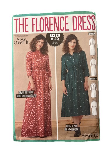 Florence DRESS Simply Sewing Boho Pattern US 4-18 Flowy Midi Maxi ...