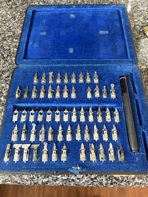 Pelikan Graphos Technical Pen Nibs In Cases Germany Calligraphy Huge ...