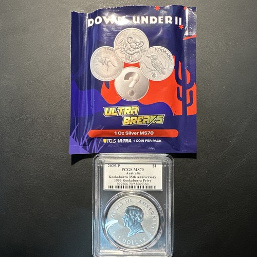 2025 P - Australia- Kookaburra- 1990 PRIVY! PCGS-MS70- Ultra Breaks ...