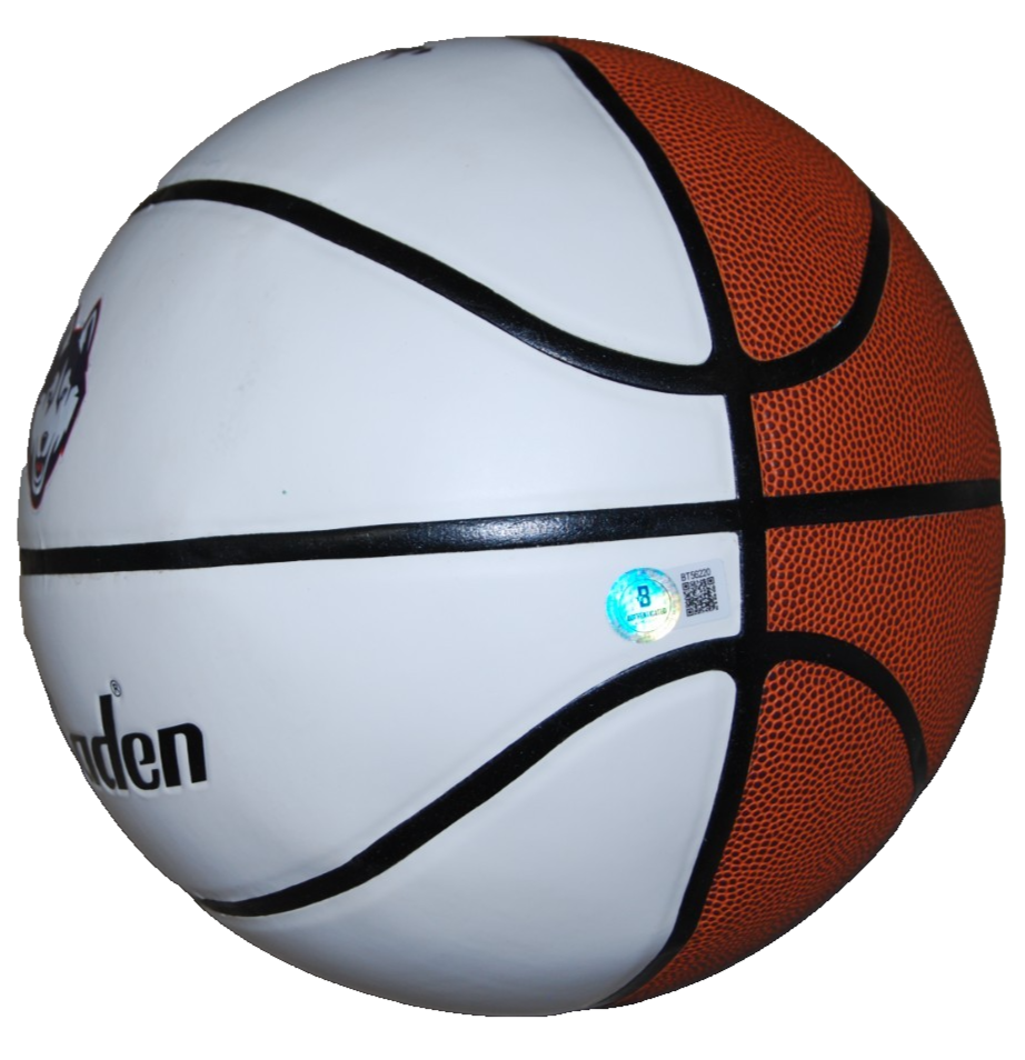 AZZI FUDD signed (UCONN HUSKIES) Women's NCAA logo basketball BECKETT ...