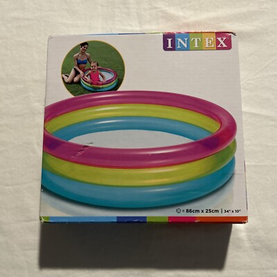 Intex Rainbow Baby Pool (34in x 10in) - Free shipping! | eBay