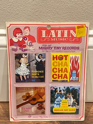 OHIO ARTS 1970 MIGHTY TINY TOY RECORD PLAYER RECORDS Latin Music New | eBay