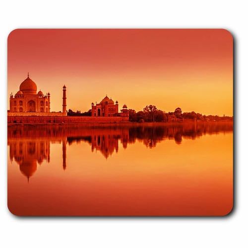 Computer Mouse Mat - Taj Mahal Yamuna River India Office Gift #13276 ...