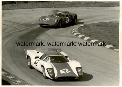 Original photograph Robin Widdows British car racer (Lola T70) 1000km ...