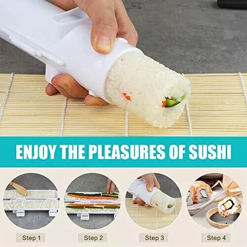 Sushi Making Kit 22 in 1 Sushi Roller Set Sushi Maker Bazooker Kit with ...
