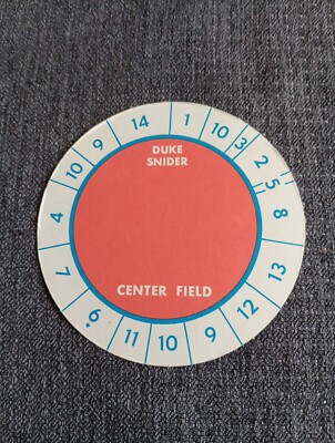 Duke Snider RARE Vintage Dodgers Cadaco All Star Baseball Game Disc ...