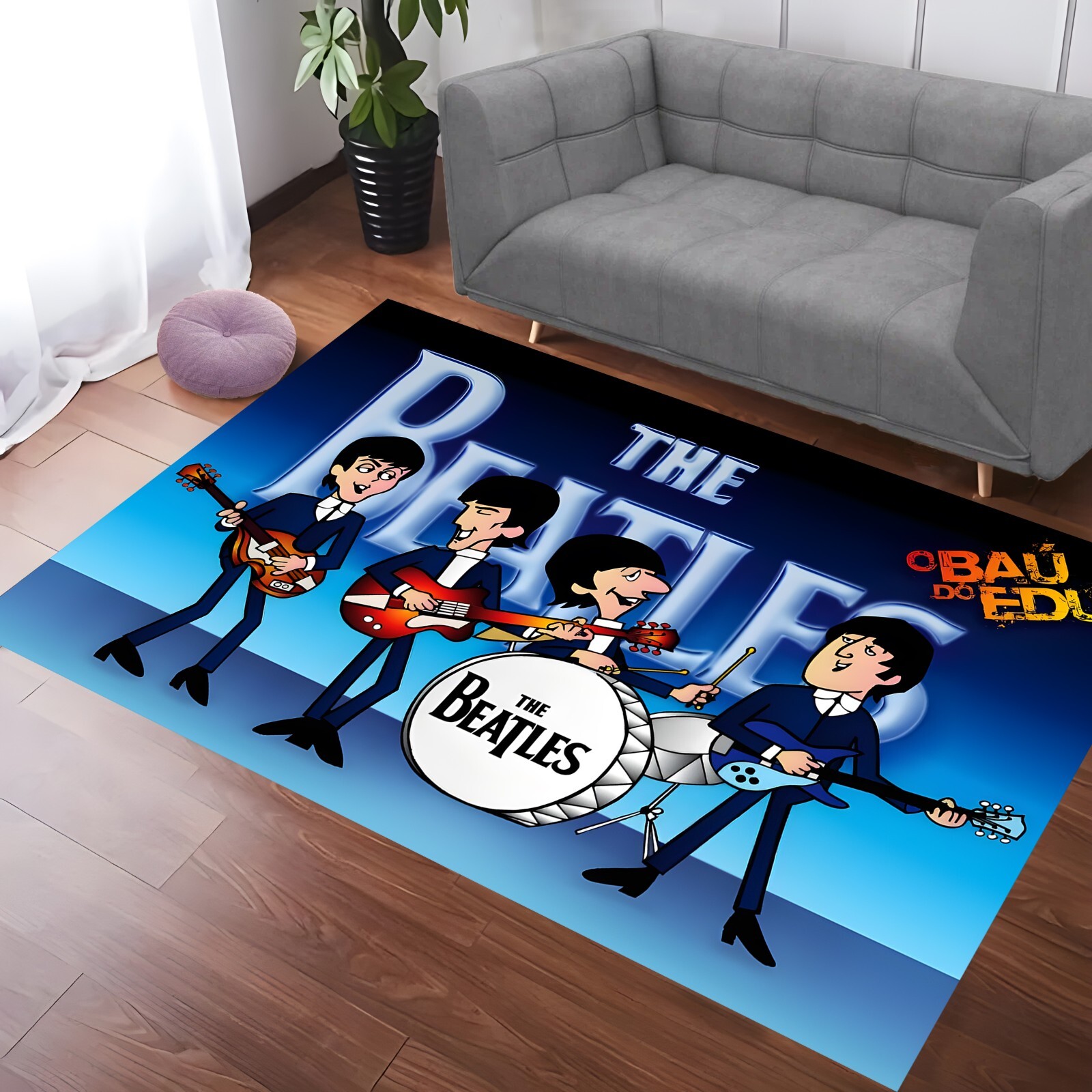The Beatles, The Beatles Rug, The Beatles Gift ,Music Rug, Guitar Rug ...