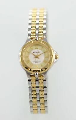 Regency Women Watch Stainless Silver Gold Water Re 30m Yellow White ...
