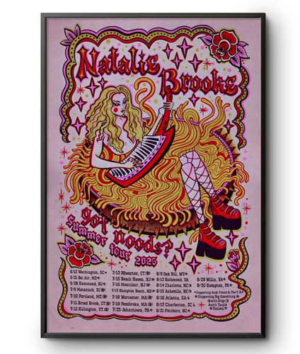 Natalie Brooke Summer Tour 2025 Poster High Print | eBay