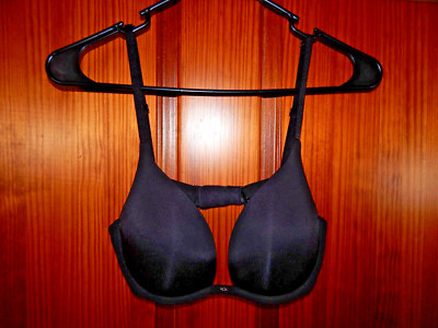 VICTORIA'S SECRET BLACK PUSHUP BRA, UNDERWIRE, MEDIUM PADDING, SIZE 34 ...