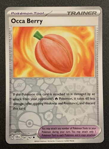 Occa Berry - 140/142 - Reverse Holo - SV07: Stellar Crown - Pokemon TCG ...