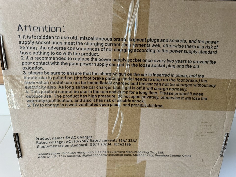 13A EV Charging Cable Type 2 UK Plug 3 Pin Electric Vehicle Car Charger ...