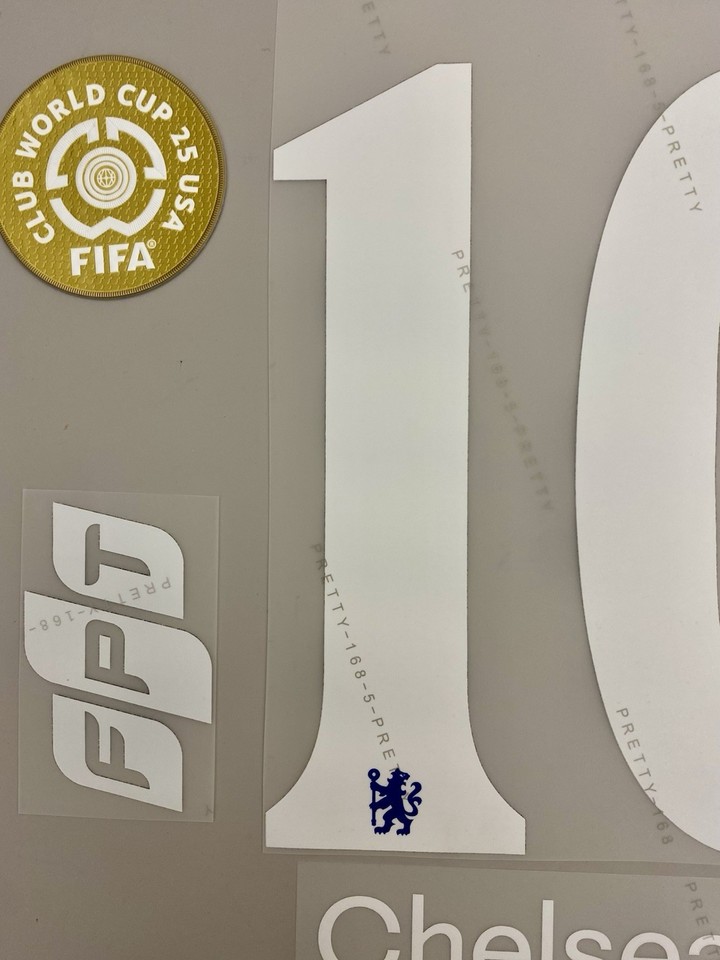 2025/26 Chelsea #10 Palmer Home UCL Player Size Name Set + Winner Patch ...