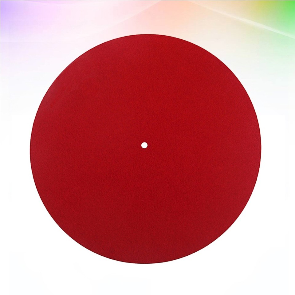 1 Pc turntable mats Red Turntable Mat Home Audio Record Turntable Mat ...