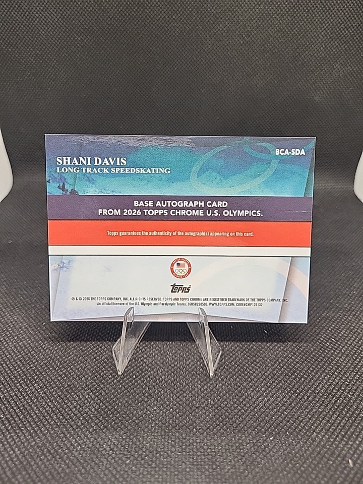 2026 Topps Chrome US Winter Olympics Hopefuls Autograph Shani Davis ...