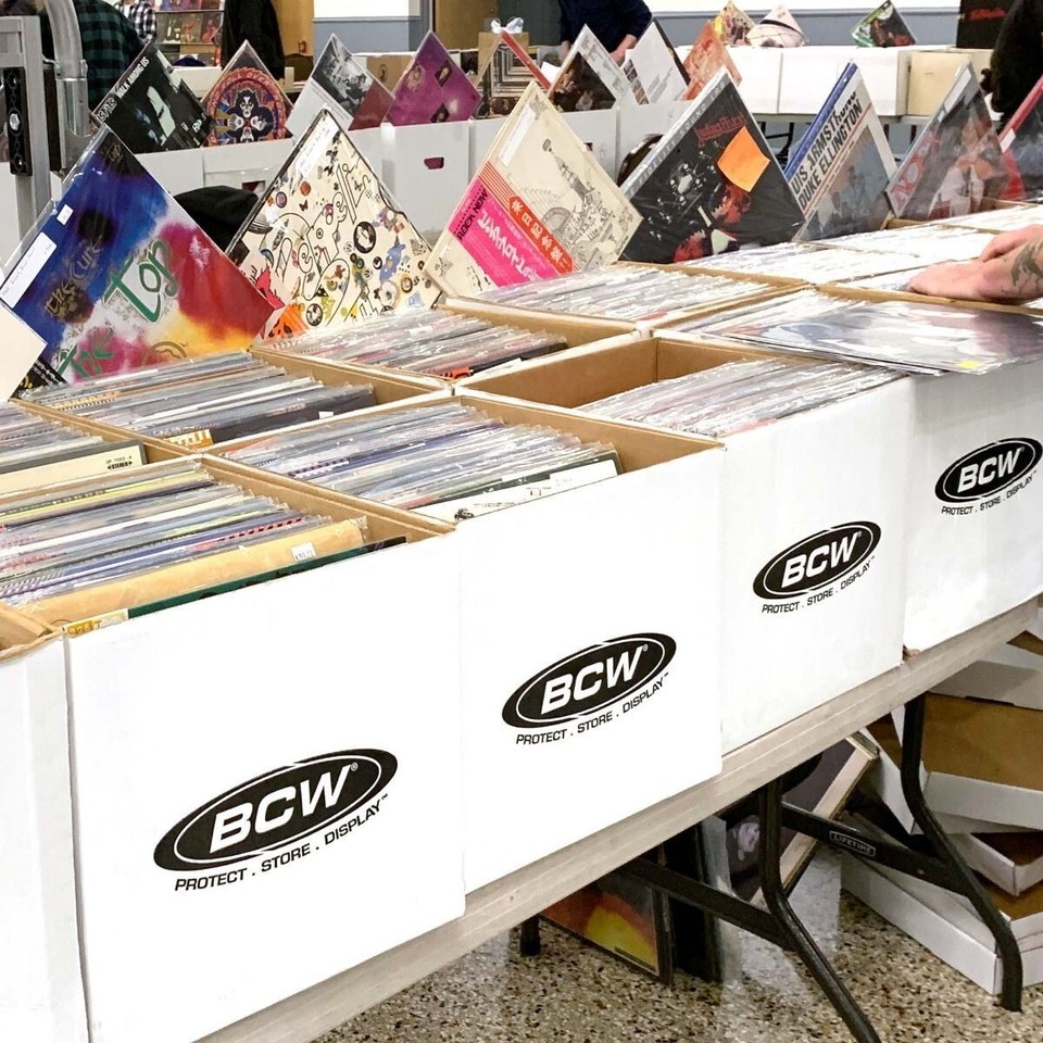 BCW Cardboard Record Storage Archive Box For 33 RPM 12" Vinyl LP Record ...